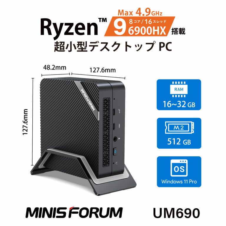 【終息】MINISFORUM UM690 | 株式会社リンクスインターナショナル