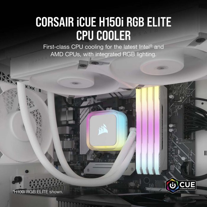 CORSAIR、360 mmサイズの水冷一体型CPUクーラー「CORSAIR iCUE H150i RGB ELITE WHITE」発売 ...