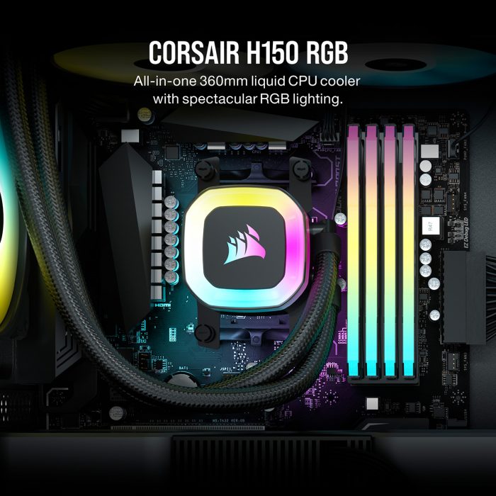 CORSAIR、360 mmサイズのラジエータを搭載したハイエンド水冷一体型ユニット「CORSAIR H150 RGB」発売 | 株式会社 ...