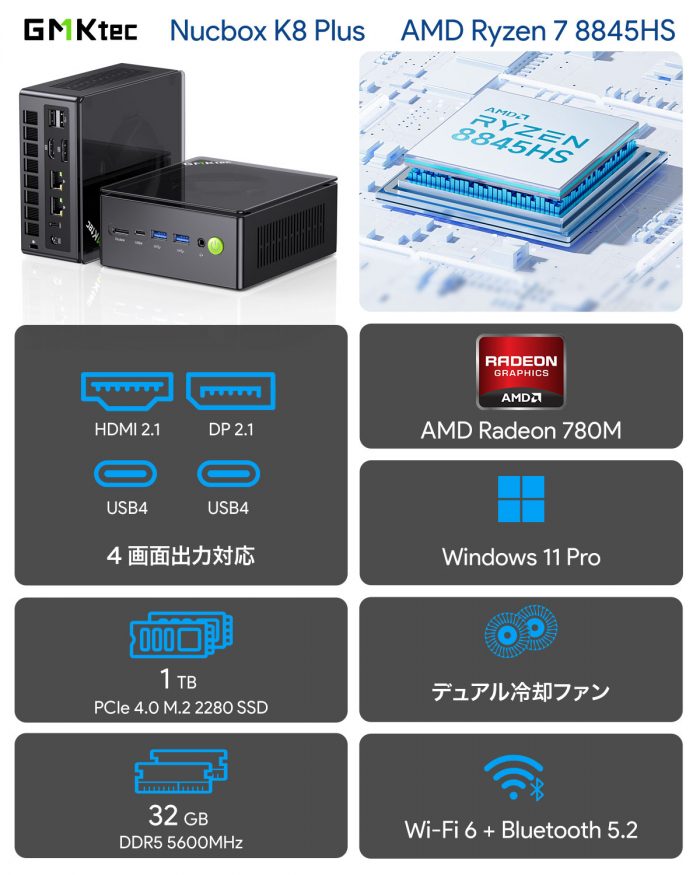 GMKtec NucBox K8 Plus | 株式会社リンクスインターナショナル